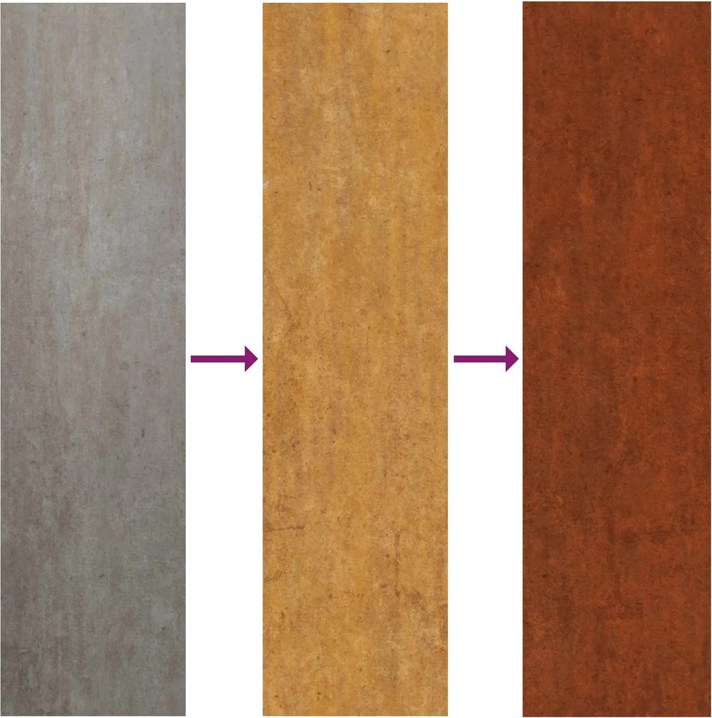 Okraj trávníku 30 ks 100 x 0,05 x 30 cm Rezavá 3335787