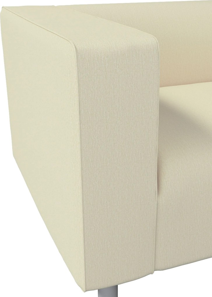 Potah na pohovku IKEA Klippan 2-místná barva krémová látka lesklé, pletený vzor
