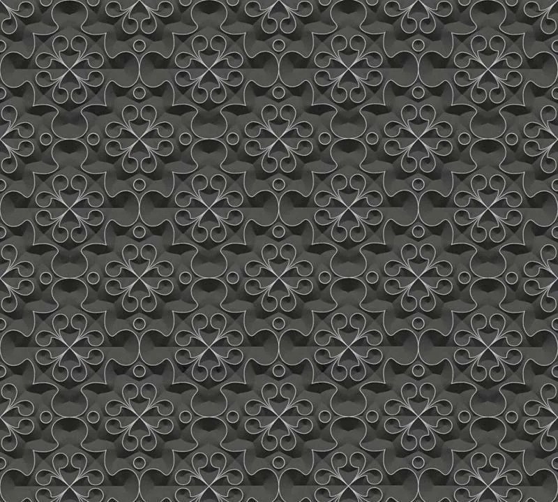 AS Creation Vliesová tapeta na zeď, 0,53x10,05m, 3298-31 - černé ornamenty