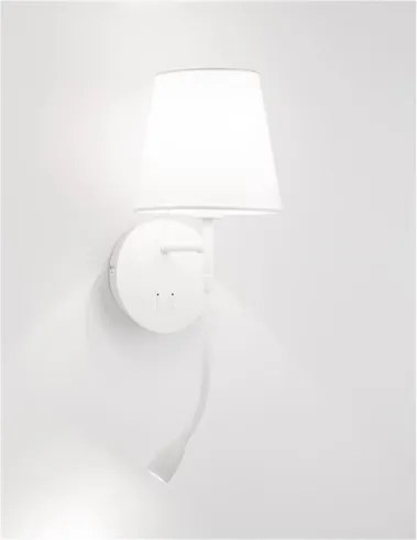 Nástěnné svítidlo NOVA LUCE NIA E27 + LED na čtení 3000K 9182371 bez žárovky