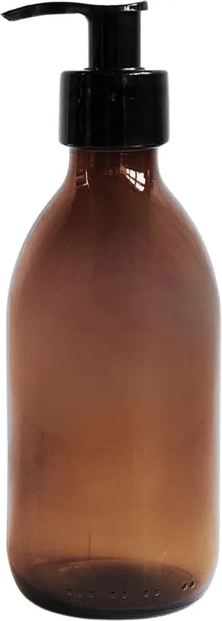 Dávkovač mýdla MONA 250 ml s černým těsnícím dávkovačem