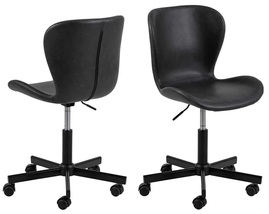 ACTONA Kancelářská židle Batilda černá 87 × 55 × 54 cm