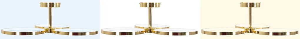 Toolight, LED stropní svítidlo + dálkové ovládání APP993-C, zlatá, OSW-08149