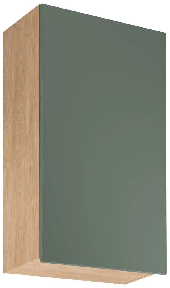 SORENTO pg | horní skříňka G60 policová | 60 cm | PRAVÁ | puccini/zelená