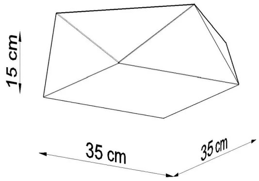 Sollux SL.0691 - Stropní svítidlo HEXA 2xE27/60W/230V stříbrná