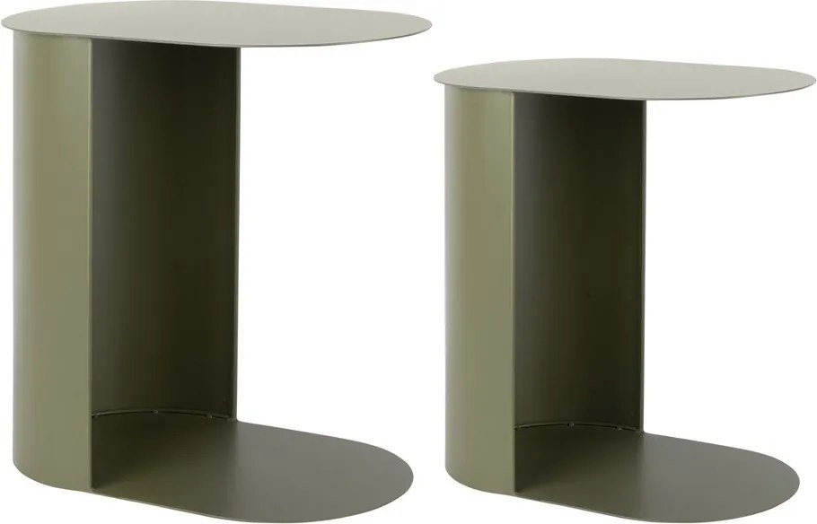 Kovový odkládací stolek Riqueza Oval – Leitmotiv