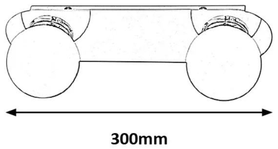 Rabalux 2111 - Koupelnové stropní svítidlo BECCA 2xG9/28W/230V IP44