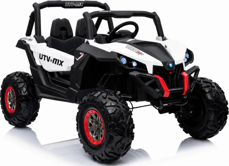 LEAN CARS Akumulátorové auto XMX603 4x4 s panelem MP4, bílé