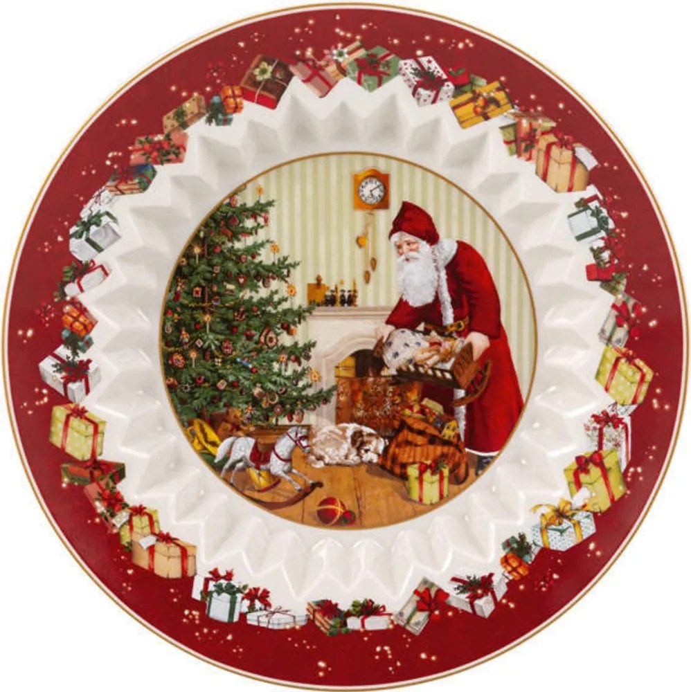 Toy's Fantasy Mísa, Santa rozdává dárky 25 cm, Villeroy & Boch