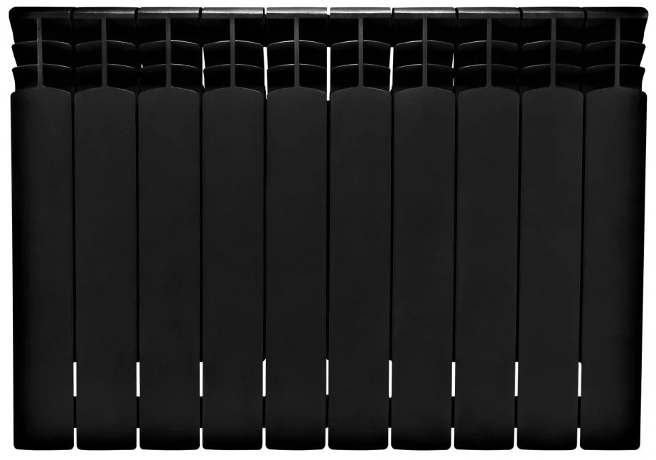 Armatura Radiátor HLINÍKOVÝ G500F 10-segmentový BLACK universální