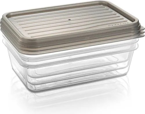 TESCOMA Dózy s víkem 4FOOD 1,35 l, 3 ks