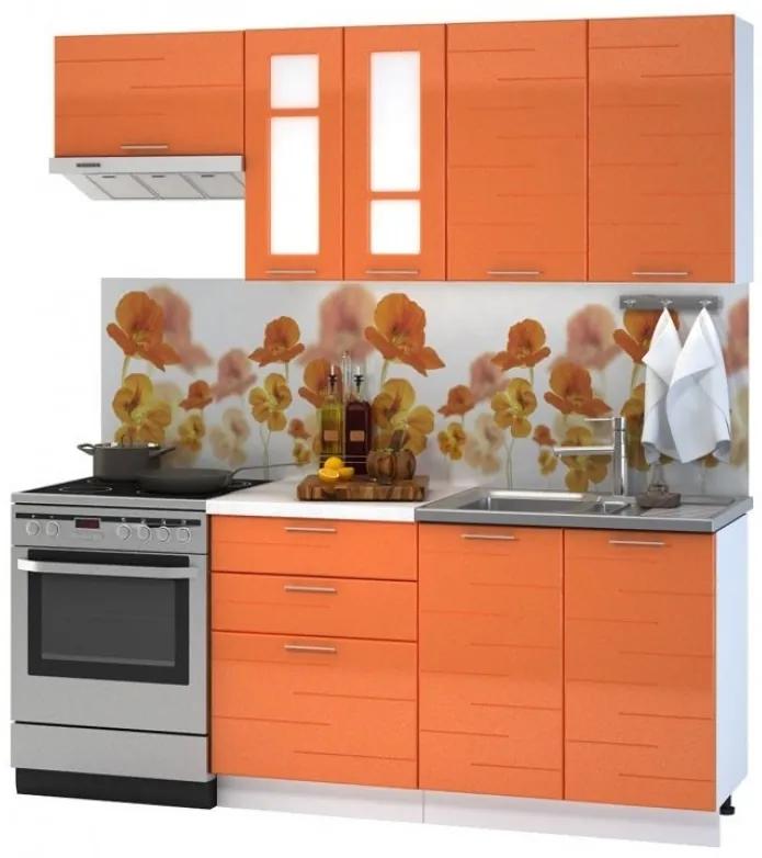 Kuchyně TECHNO 200 oranžová metalic