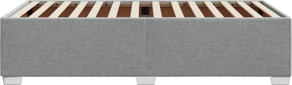 Rám postele bez matrace světle šedá 100 x 200 cm textil 3284450