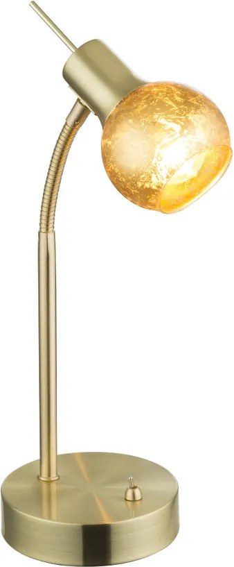 Globo TIGRE 54841-1T Pracovní Stolní Lampy zlacené 1 x E14 max. 25w 36 x 12 x 17,5 cm