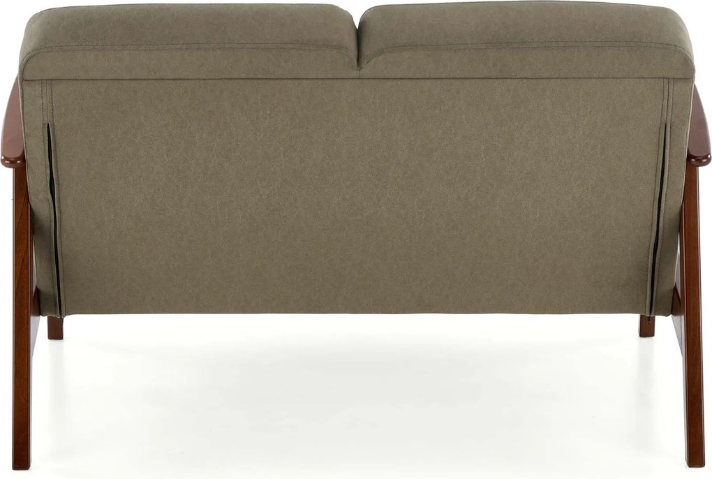 Dvoumístná pohovka MILANO z masivu 120 cm olivová/ořechová