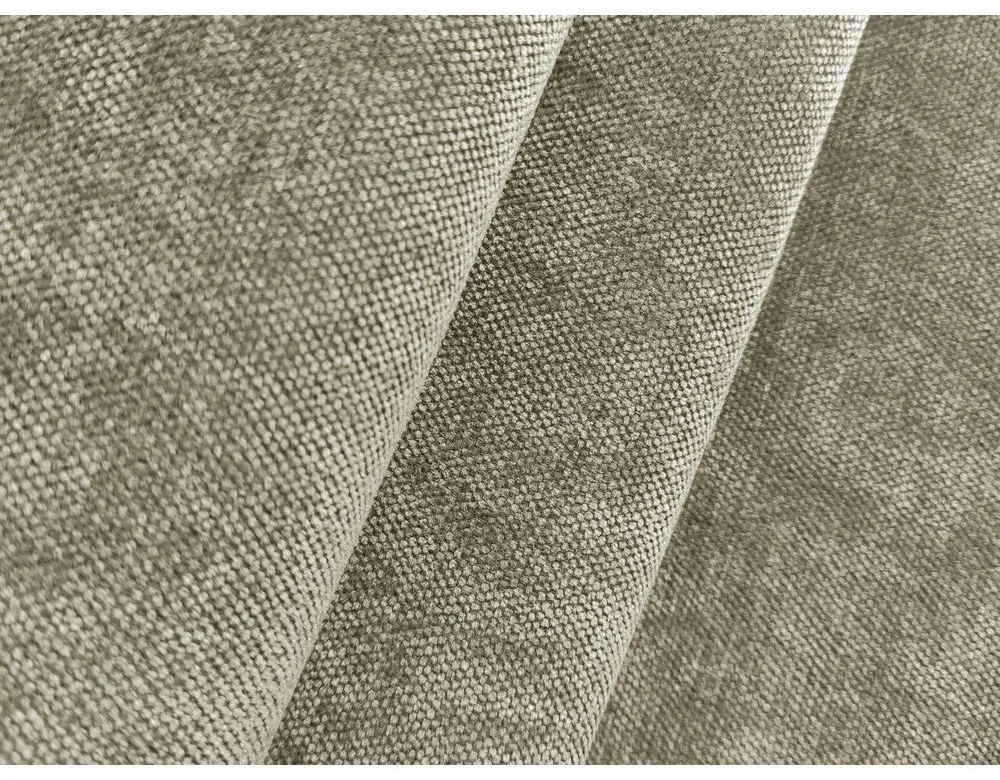 Béžová žinylková rohová pohovka (pravý roh/s lenoškou) Omao – Makamii