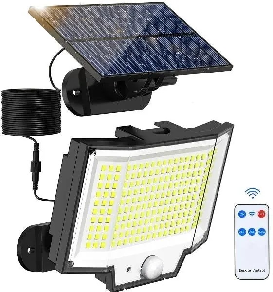 Led reflektor xtech solární led svítidlo slx-200 sensor 200 led