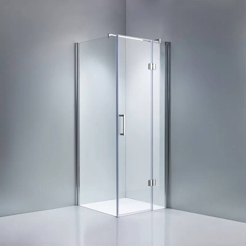 BPS-koupelny Čtvercový sprchový kout HYD-SK1390B 90x90 chrom/transparent - bez vaničky