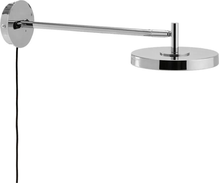 LED nástěnné svítidlo s ohybatelnou konstrukcí/stmívatelné do zásuvky v leskle stříbrné barvě ø 15 cm Asteria Wall Long – UMAGE
