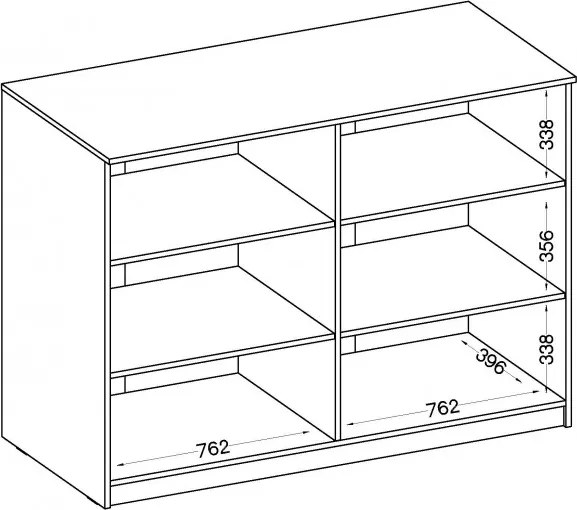 Falco Komoda Matylda 830 sv.šedá/ dub artisan