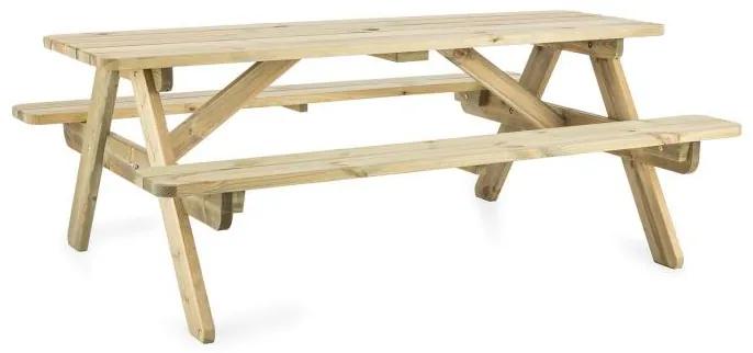 Blumfeldt Picknicker 180, piknikový stůl, zahradní set, 32 mm, borovicové dřevo