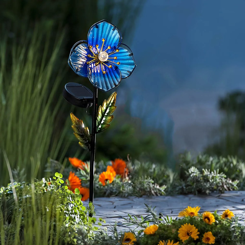 Zahradní zápich Anemone, modrý
