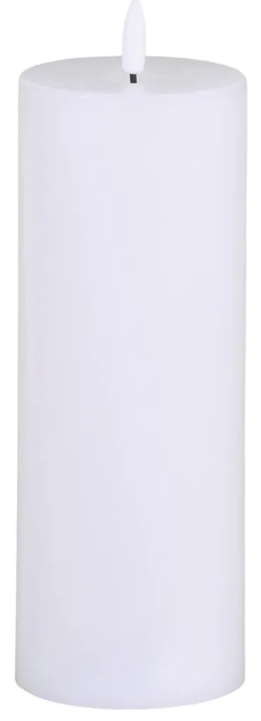 Bílá široká a vysoká svíčka na baterie Candle led - Ø 7,5 *20cm /2xAA