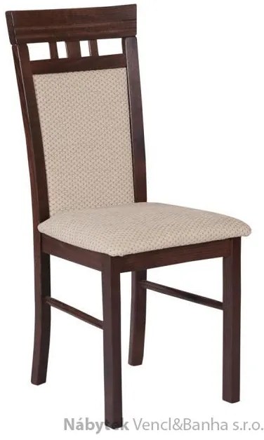dřevěná čalouněná jídelní židle z masivu Milano drewmi