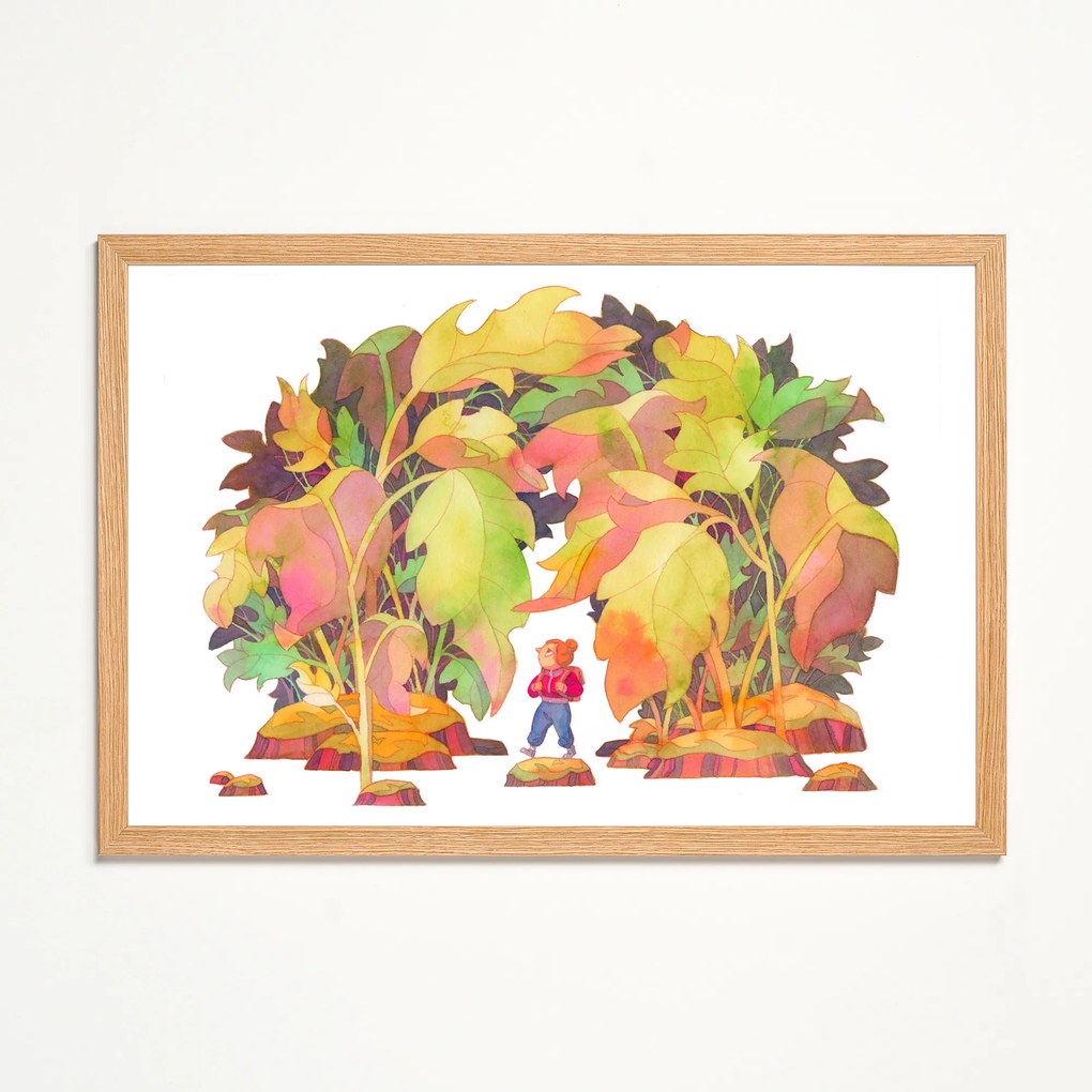 Štěpánka Jislová | The Girl Explorer Rám: Černý, Velikost: 20 x 30 cm