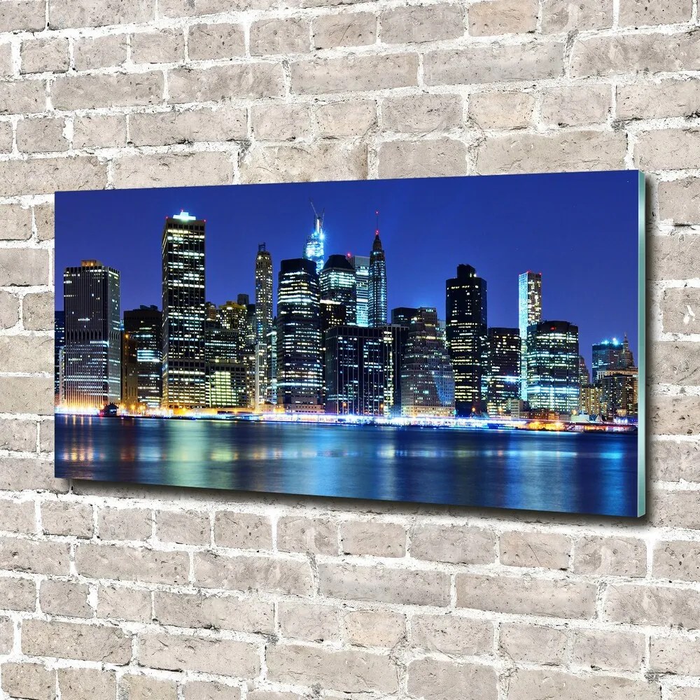 Wallmuralia Foto obraz skleněný horizontální Manhattan New York 140x70 cm