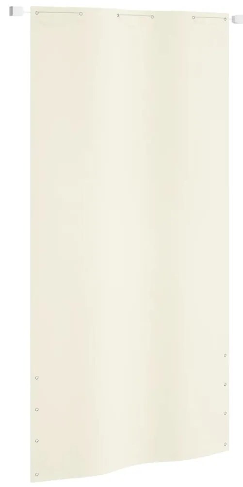 148510 vidaXL Balkónová zástěna krémová 120 x 240 cm oxfordská látka