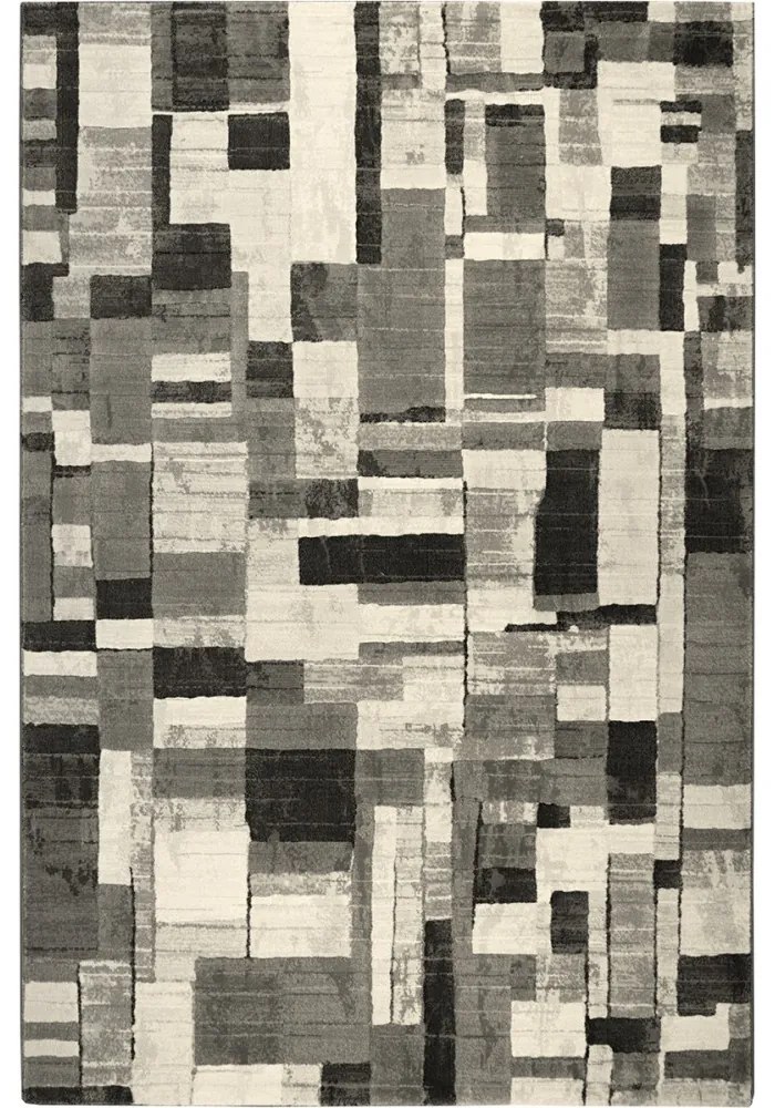 JUTEX Kusový koberec RAMON 63244 7696 BARVA: Černá, ROZMĚR: 160x230 cm