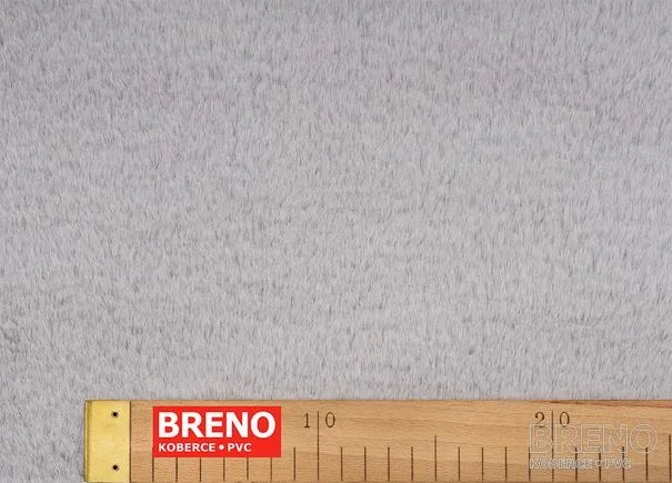 Breno Kusový koberec POUFFY 5100 Silver – světle šedý, 60x110 cm, Šedá/Stříbrná