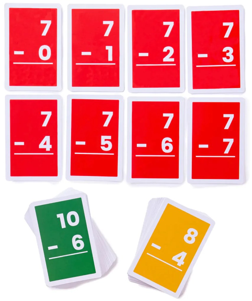 Bigjigs Toys Kartičky odčítání 1-10