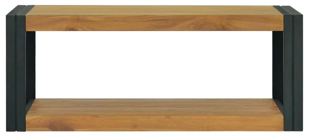 vidaXL Koupelnová skříňka 90 x 45 x 35 cm masivní teakové dřevo