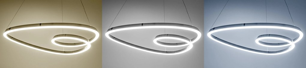 Toolight, Moderní LED stropní svítidlo + dálkové ovládání APP7798-cp, chrom, OSW-05503