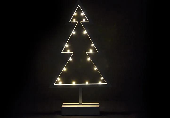 Nexos 28299 Vánoční dekorace - stromek na stojánku - 38 cm, 20 LED