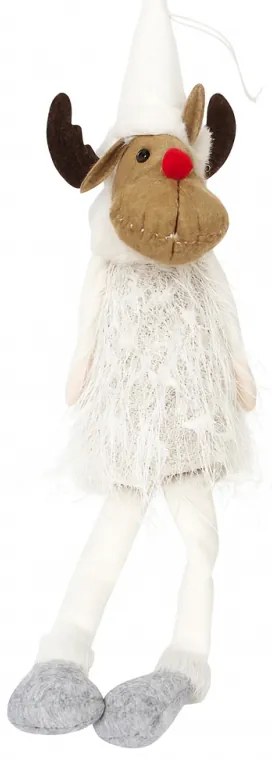 Flamenco Mystique VÁNOČNÍ sob sedící 37 cm s plyšem RSN01B