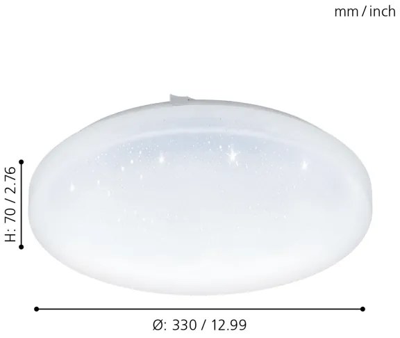 Eglo 97878 - LED Stropní svítidlo FRANIA-S LED/17,3W/230V