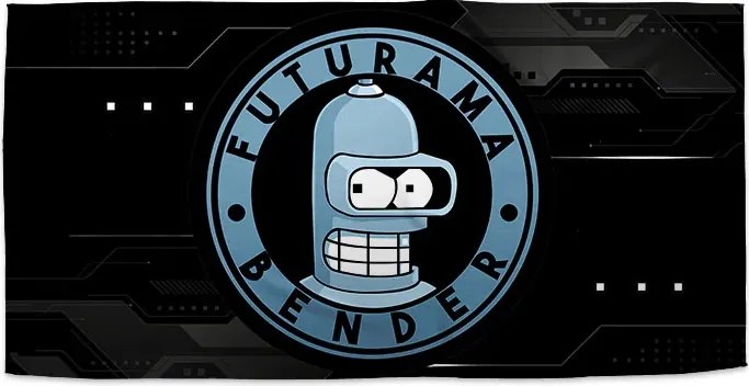 Sablio Ručník Futurama Bender Technology - 70x140 cm