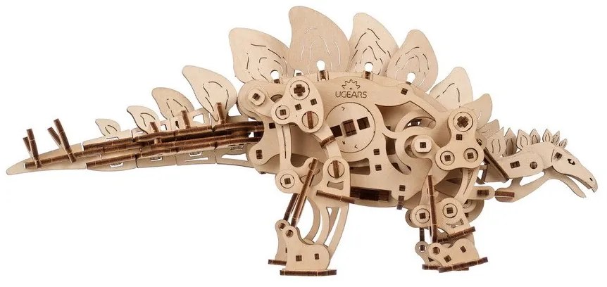 Ugears 3D dřevěné mechanické puzzle Stegosaurus