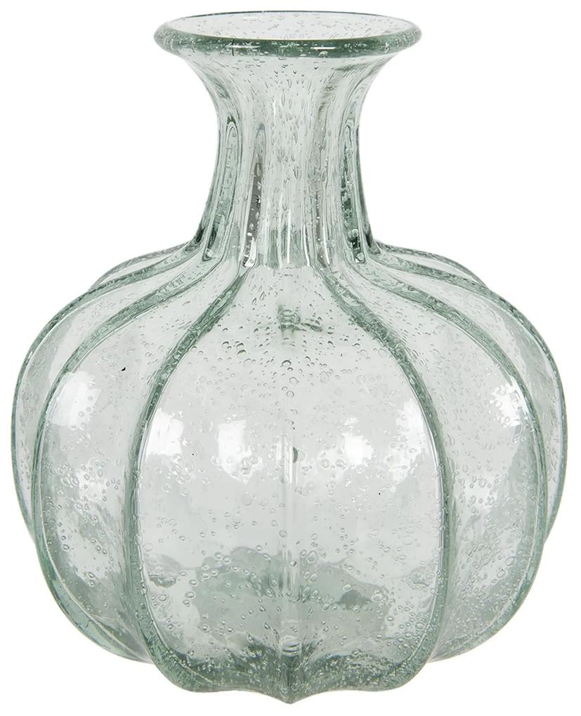 Skleněná baňatá váza Ruby - Ø 18*21 cm