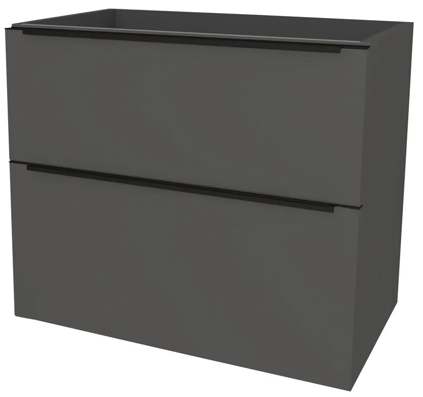 Mereo Mereo, Mailo, koupelnová skříňka 81 cm, černé madlo, Multidecor, CN591SBSEDD