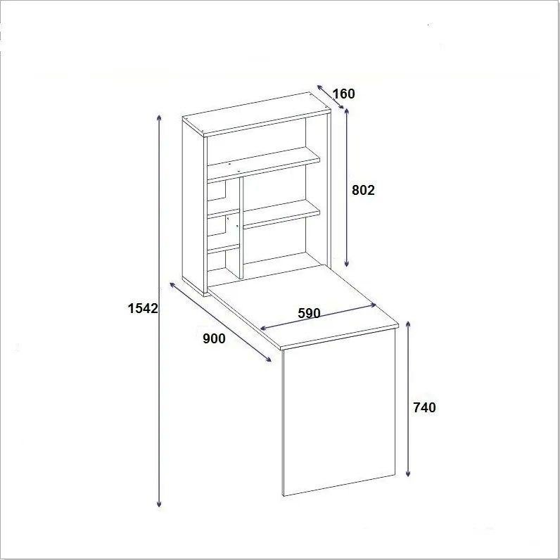 Pracovní stůl Sedir Oak