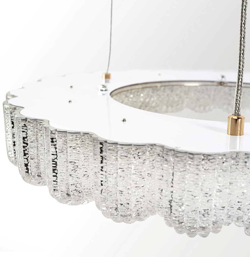 Toolight Závěsné LED osvětlení Crystal LE11 MS019-CP růžová zlatá 60 cm