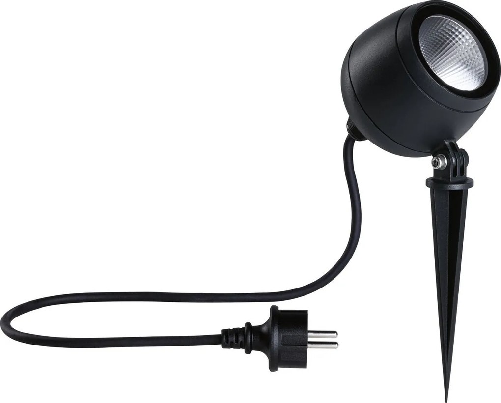 P 94777 LED bodové zahradní světlo Kikolo IP65 90mm 3000K 8W 230V 20° antracit hliník/umělá hmota - PAULMANN