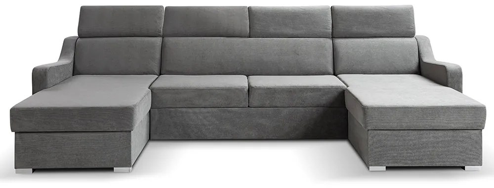 Sedací souprava MIKELI U | 158x301x158 cm | rozkládací + 2x úložný prostor | VÝBĚR TKANINY
