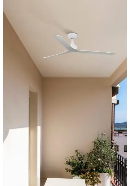 FARO 34274 - Stropní ventilátor MARINE M bílá IP44 + dálkové ovládání