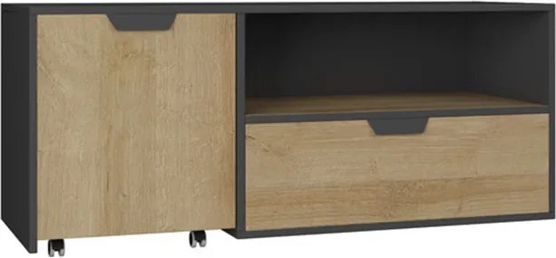 NANO | TV stolek NA10 se zásuvkou | 120 cm | dub riviera