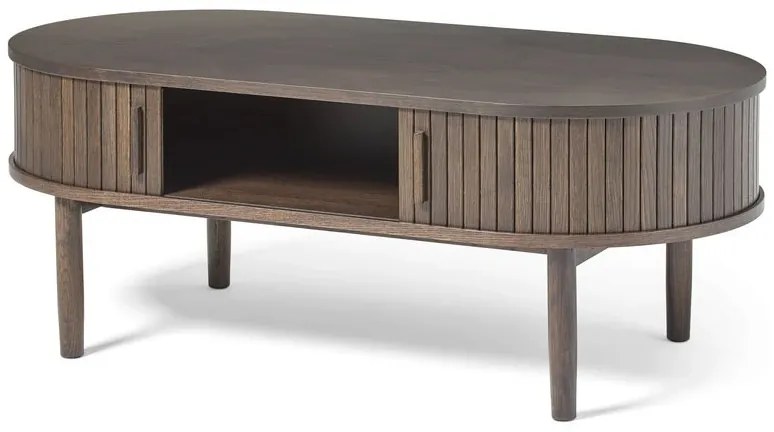 Designový konferenční stolek Palomino 120 cm tmavě hnědý dub
